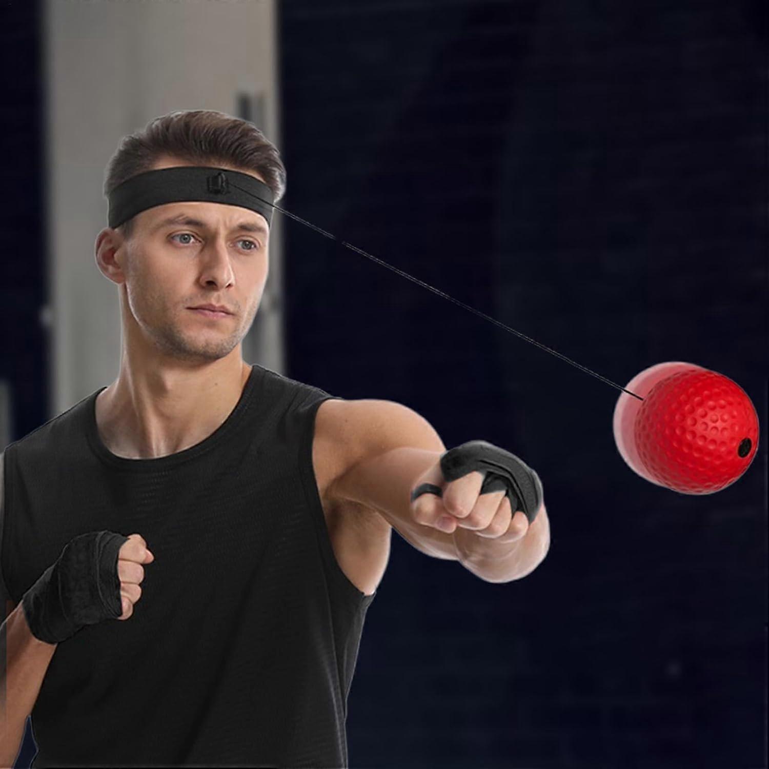 Reflex Ball Box for with Adjustable Headband Training Device to Improve ...