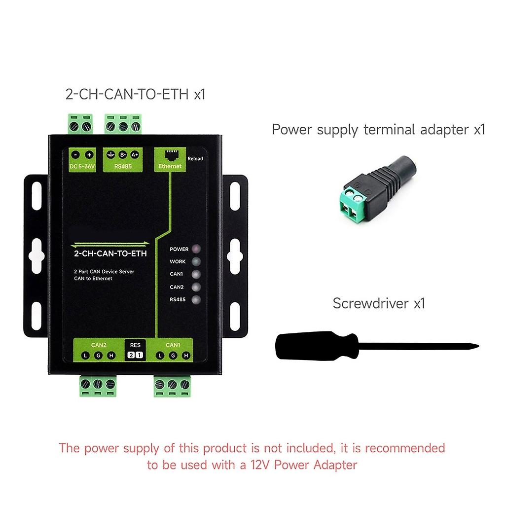 2 Port CAN to Ethernet Module to CAN Converter RS485 Can Bus Adapter ...