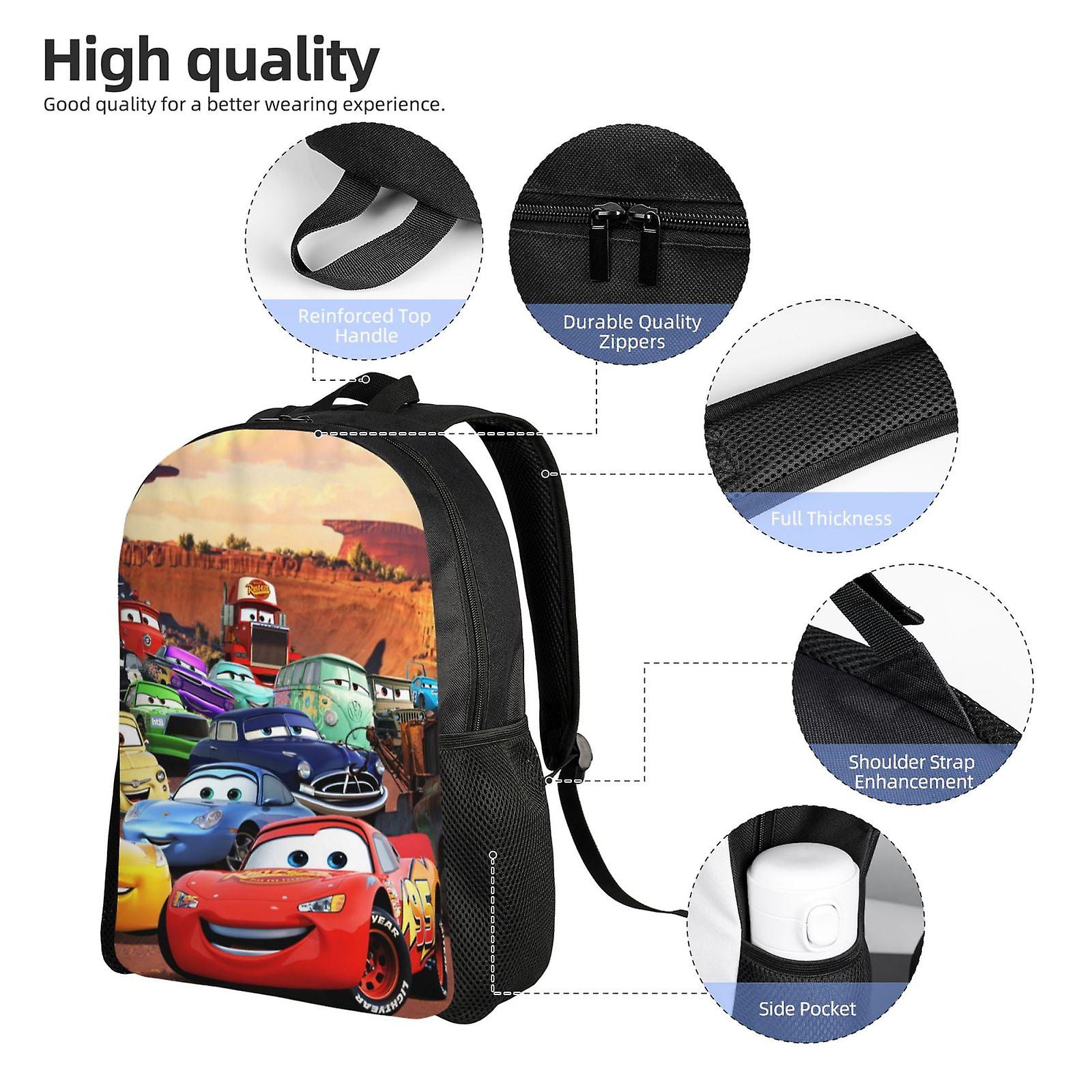 Pixar Cars Kids Backpack School Bags Book Bags Travel Bag For Boys ...