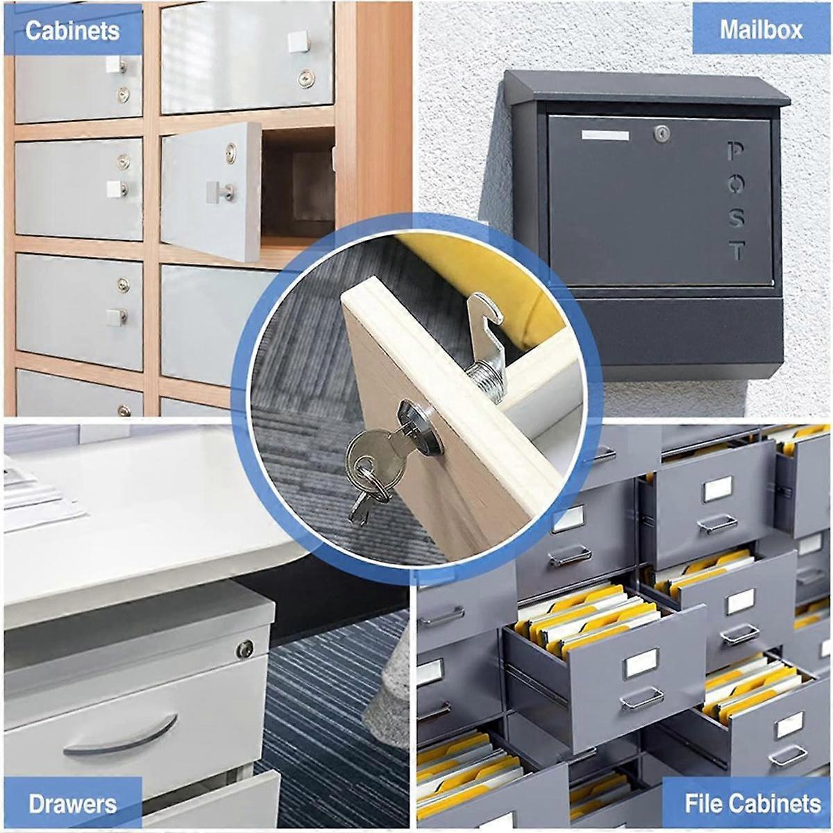 Cabinet Locks with Keys, Long Cam Locks Keyed Alike, Cabinet Cam Lock ...