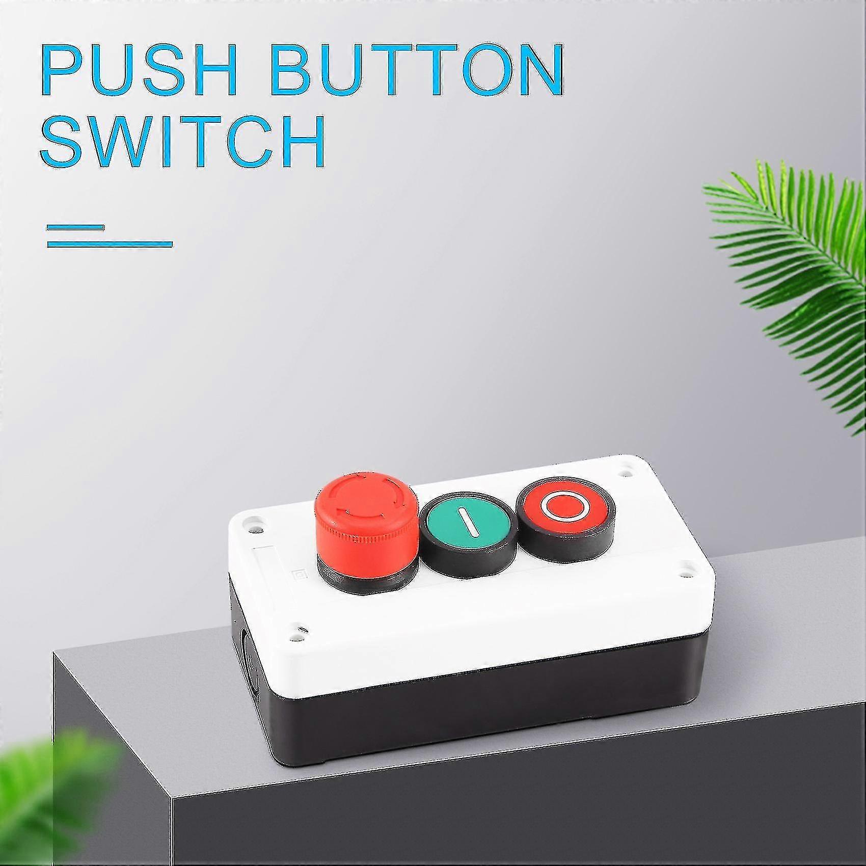 Nc Emergency Stop No Red Green Momentary Push Button Switch Station ...