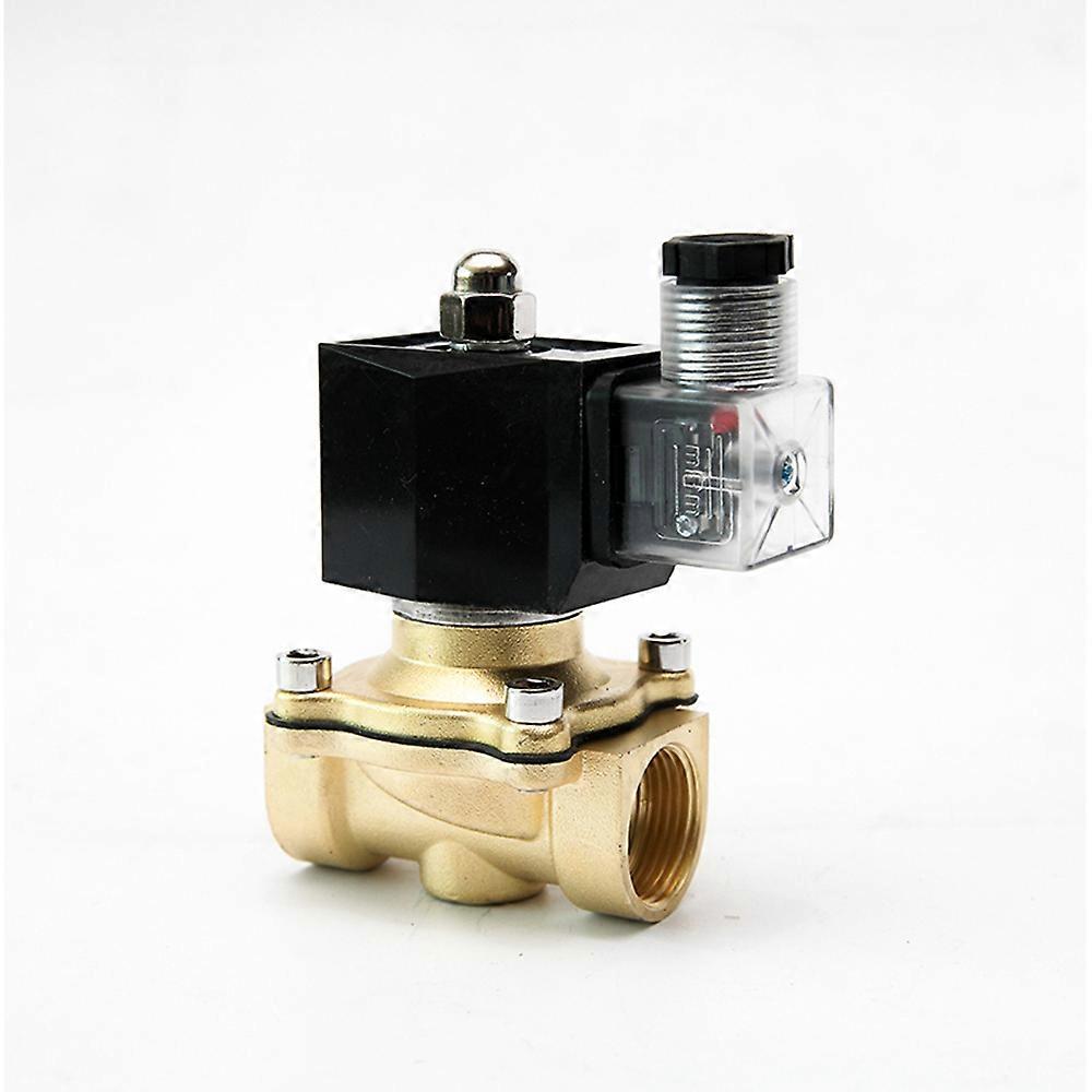 3/4" Solenoid Valve 24v Dc Ip65 Waterproof Normally Closed Brass Solenoid Valve With Led Power ...