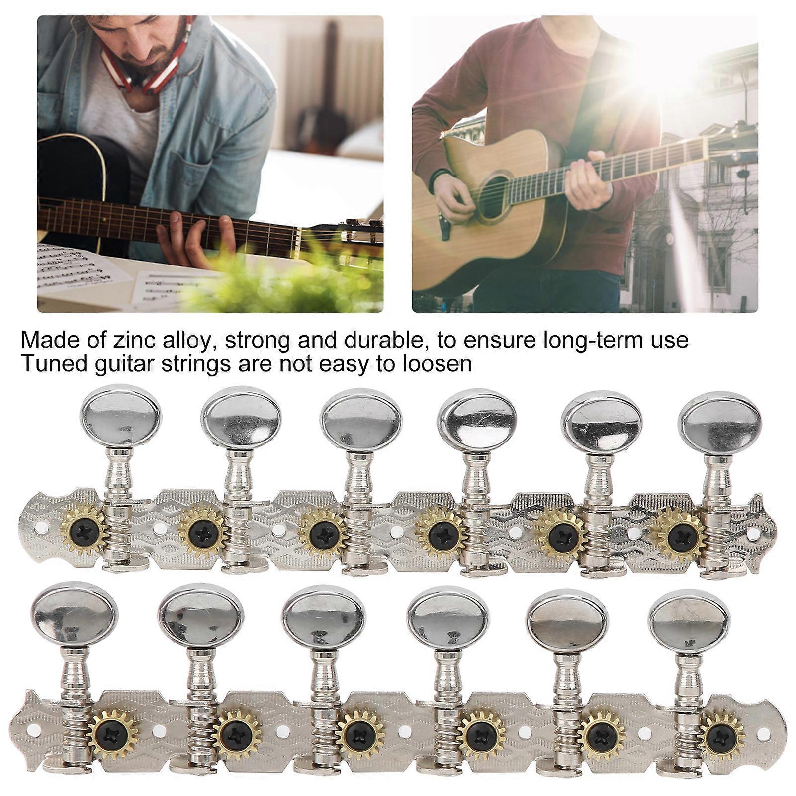Guitar Tuning Key 12 String Metal Machine Head Open Tuners Peg Musical ...