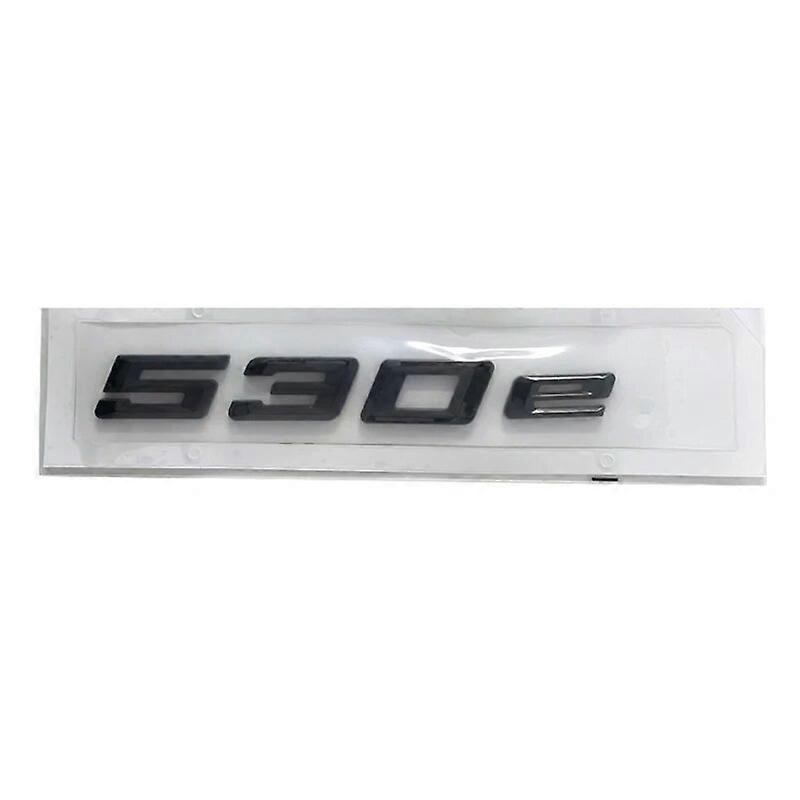 3D ABS Black Chrome Letters For Car BMW 530e G30 G31 Emblem Badge Logo ...