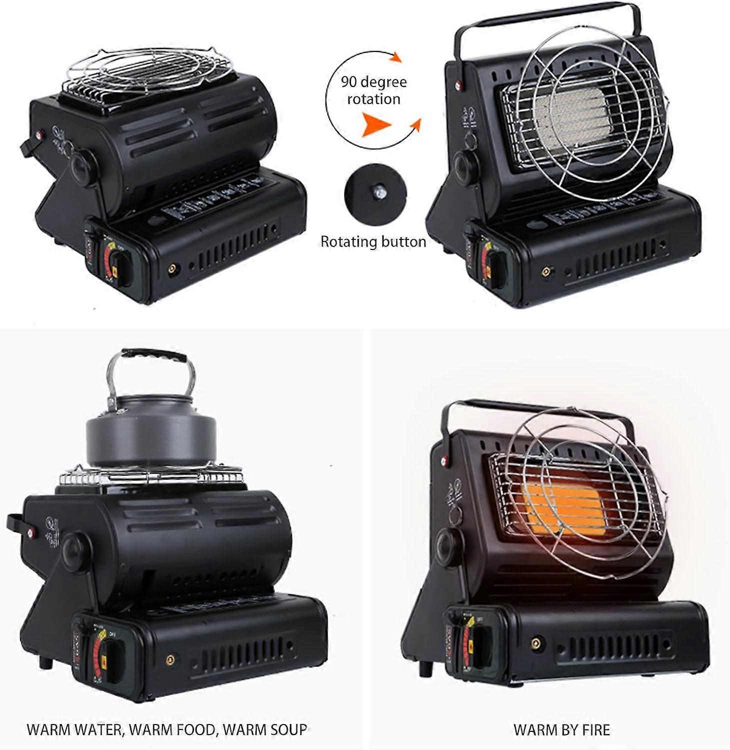 Gasverwarming Keramische gaskachel, 2-in-1, draagbare 1,3 kW gaskachel ...