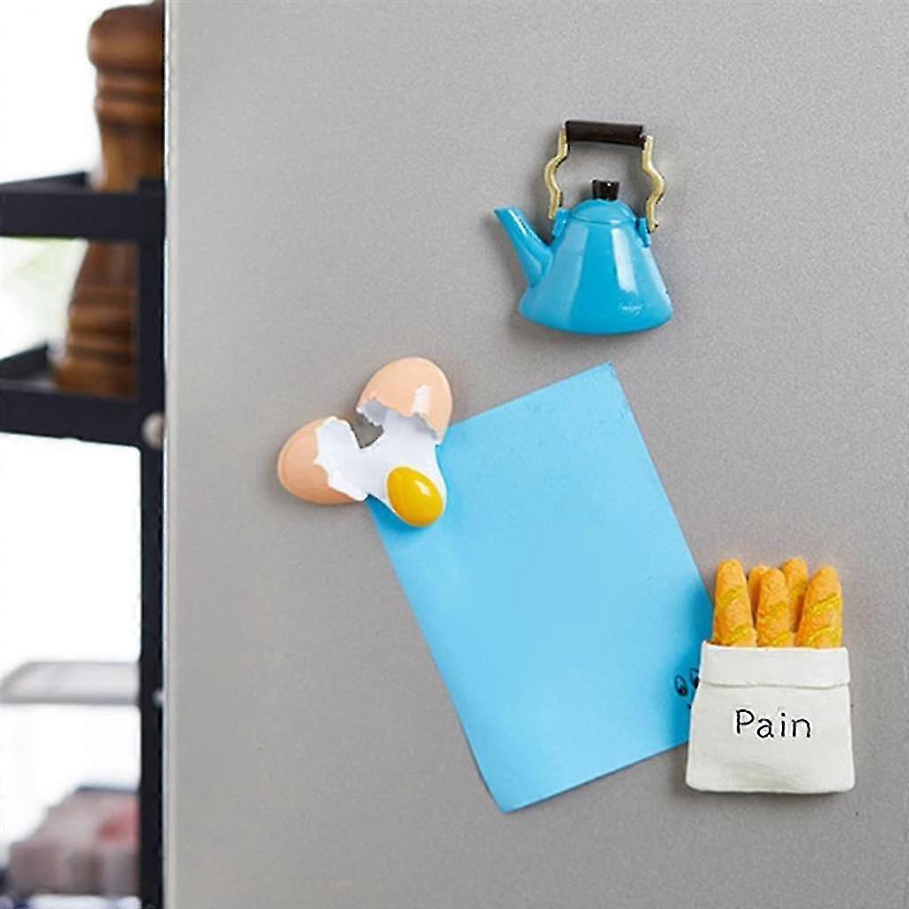 10pcs Cute Cartoon Fruits Stereo Fridge Magnets Whiteboard Magnets For ...