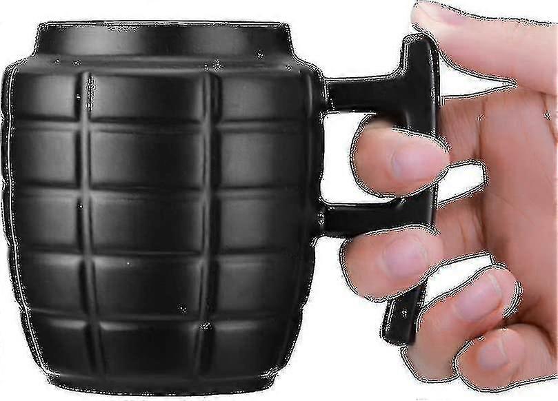 Novelty Ceramic Grenade Coffee Mug With Lid Funny Grenade Milk Tea ...