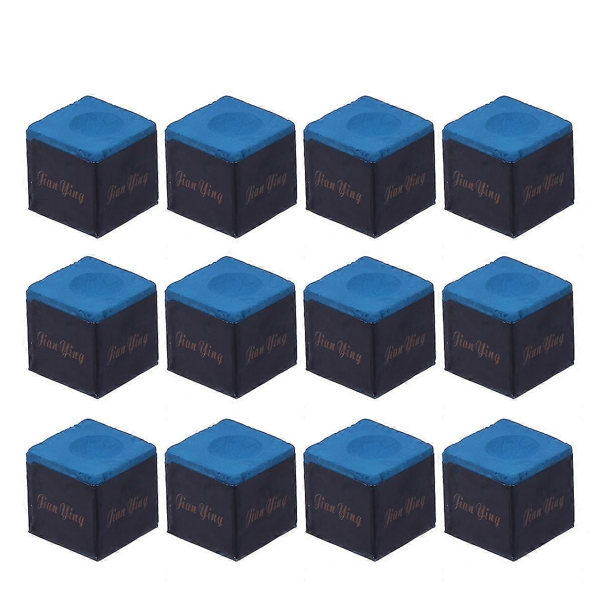12 Pcs Small Billiards Chalk Chalk Billiard Cues Billiards Parts Chalk ...
