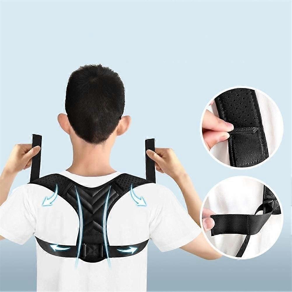 Back Posture Correction Belt Women Mens Sagging Prevention Pain Relief ...