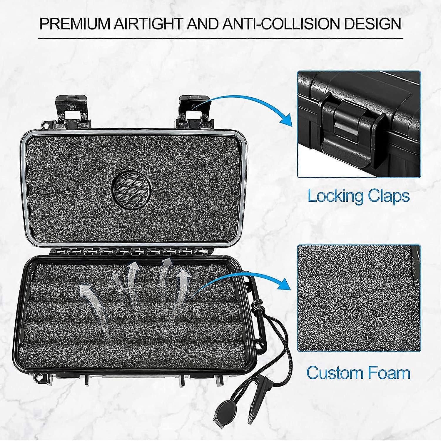 Travel cigar box - portable cigar box with humidor tray and cigar knife ...