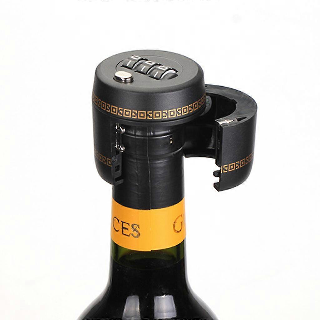 Plastic Bottle Password Lock Combination Sealing Lock Wine Stopper ...