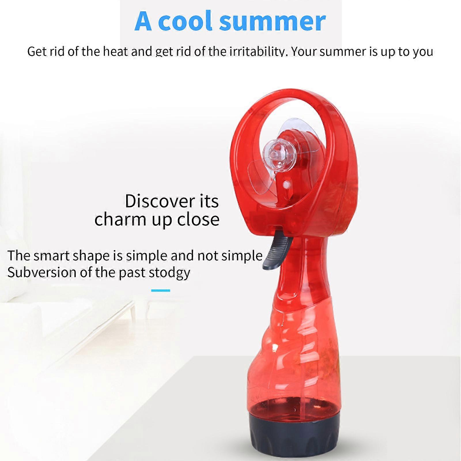 Water Misting Fan Portable Handheld Spray Fans Battery Operated for ...