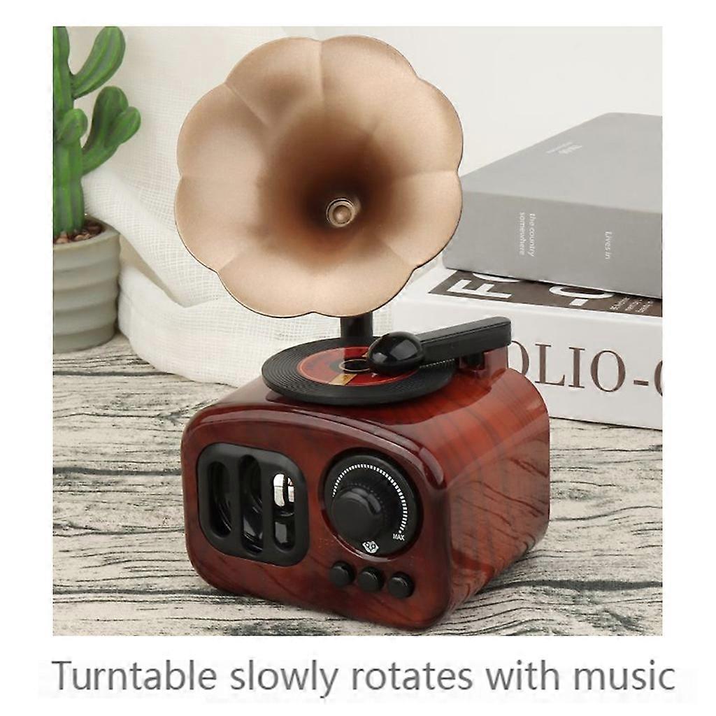 Vintage Phonograph Shape Wind up Music Box for Creative Antique Retro ...