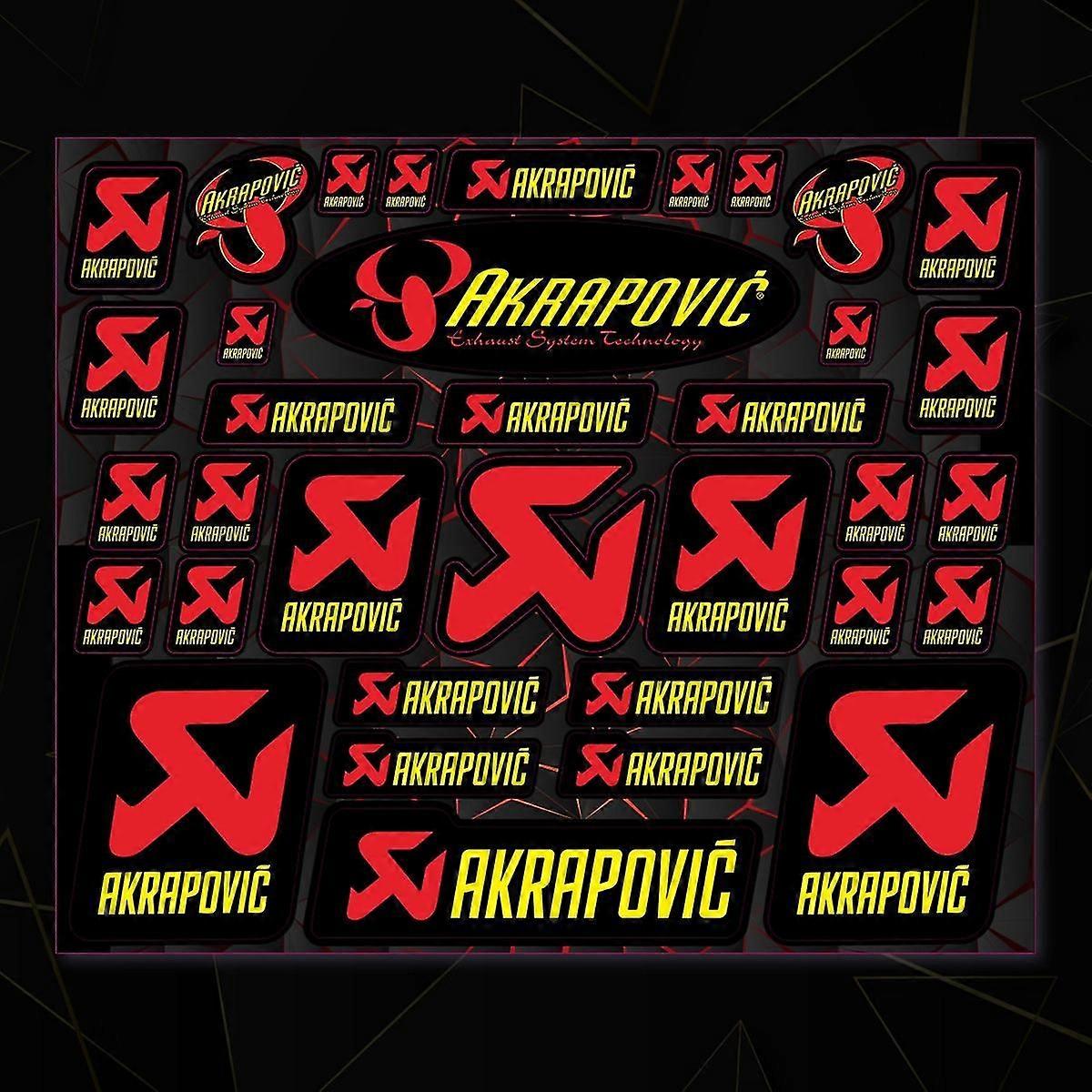 For Akrapovic Sticker Silencer Muffler Tip Pipe Tank Logo Decal | Fruugo UK