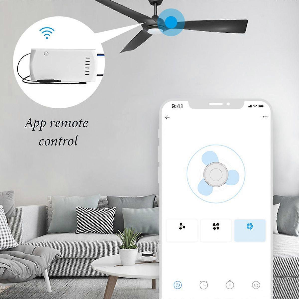 WiFi Ceiling Fan Controller Intelligent Ceiling Fan with Light Remote ...
