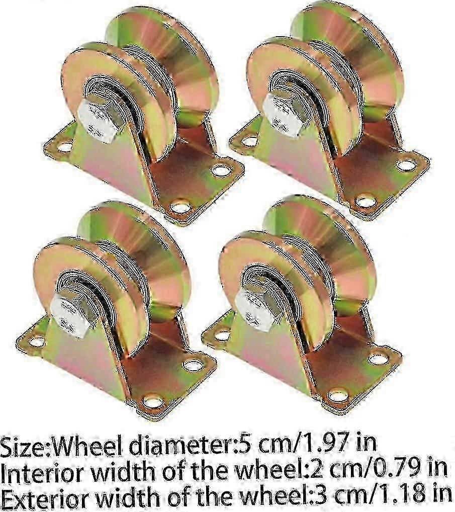 V-groove Track Wheel 50mm Heavy Duty Sliding Gate Track Roller With ...