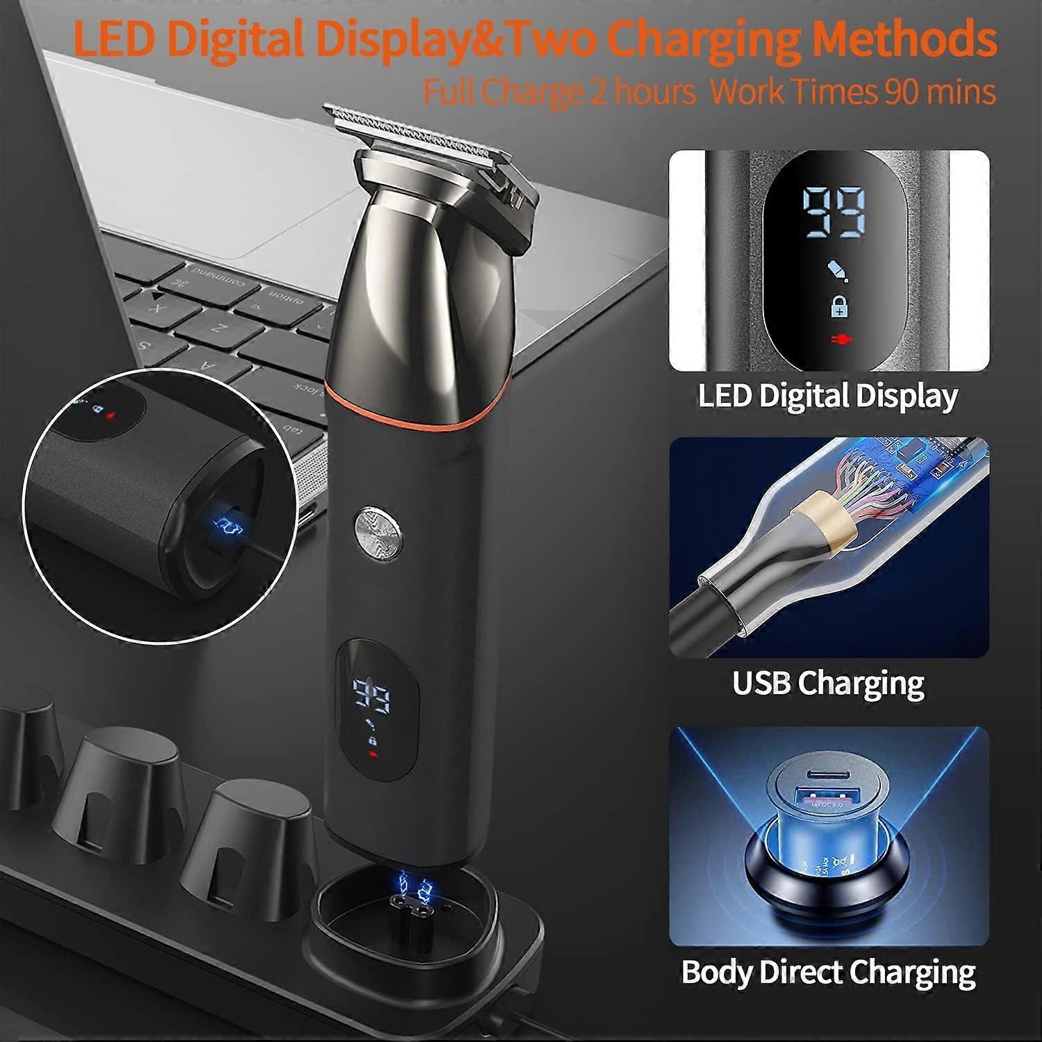 5 in 1 multifunction trimmer with charging station Hair clipper for versatile grooming needs ...