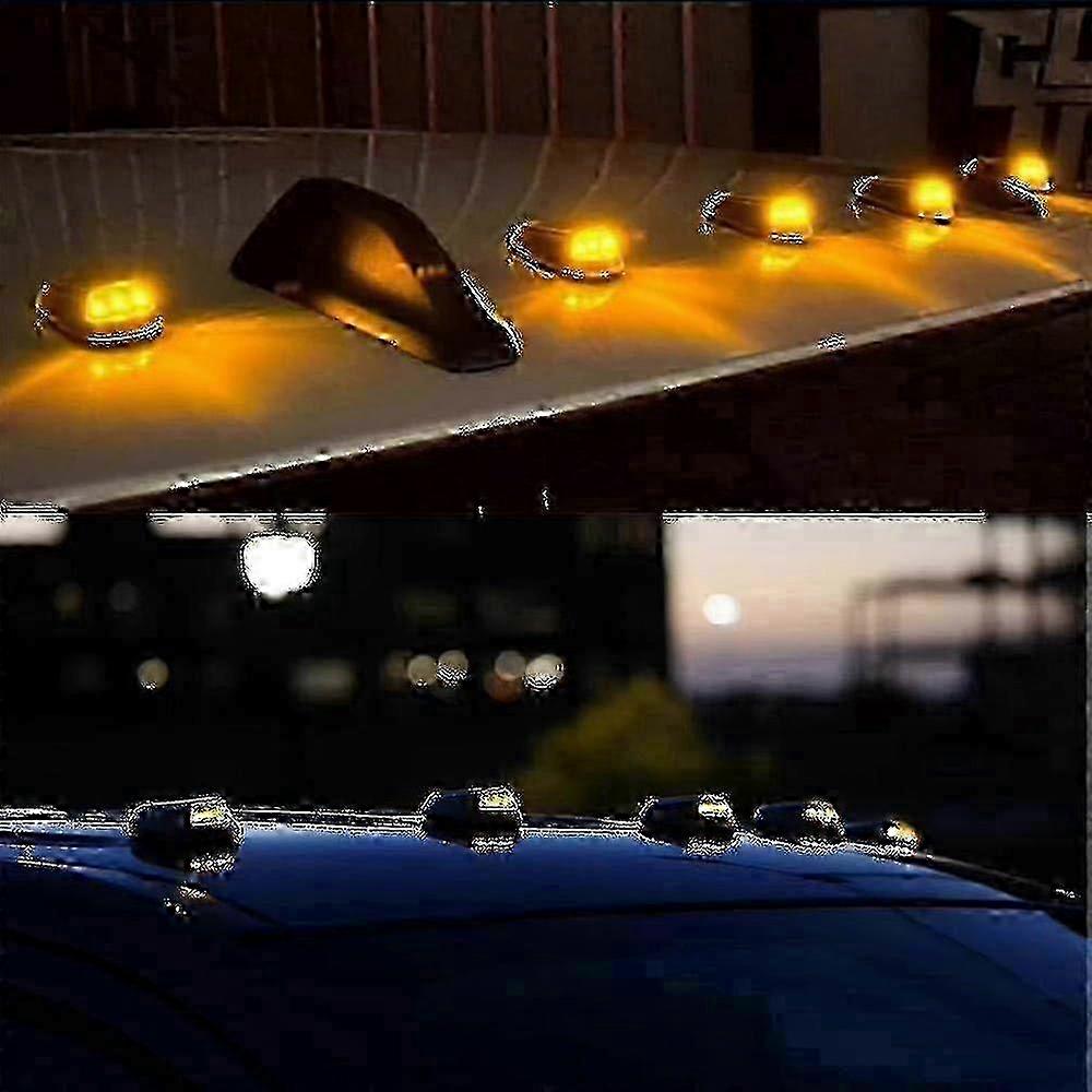 Wireless Solar Roof Running Lights for Truck, 5pcs LED Cab Marker ...