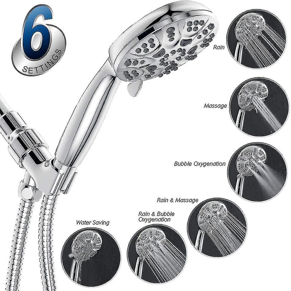 6 Function Handheld Shower Head High Pressure Handheld Shower Head High ...