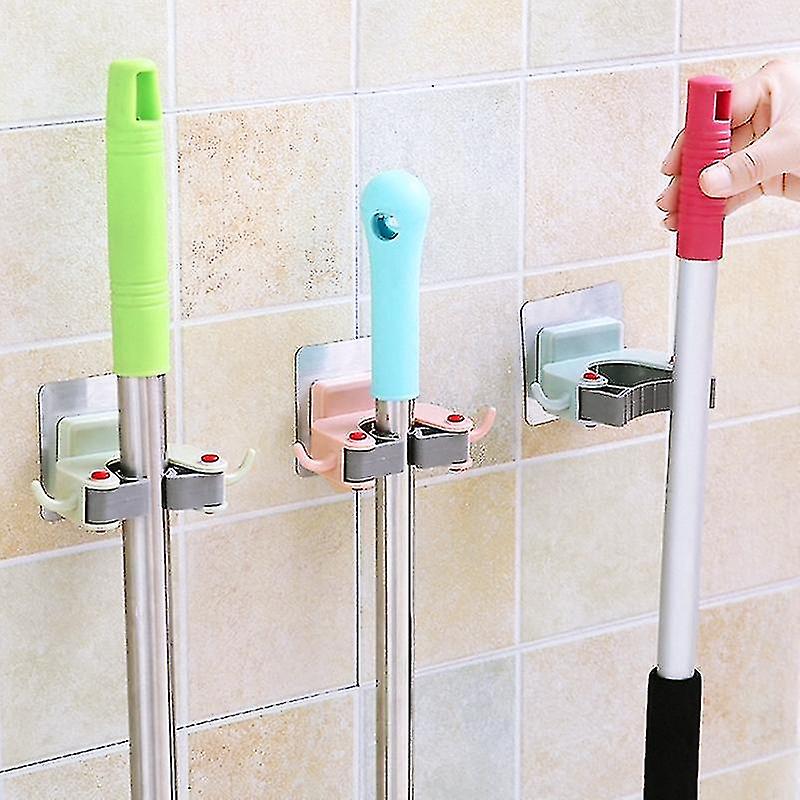 Mop Broom Holder Wall Mountedself Adhesive Broom Gripper Hold | Fruugo DK