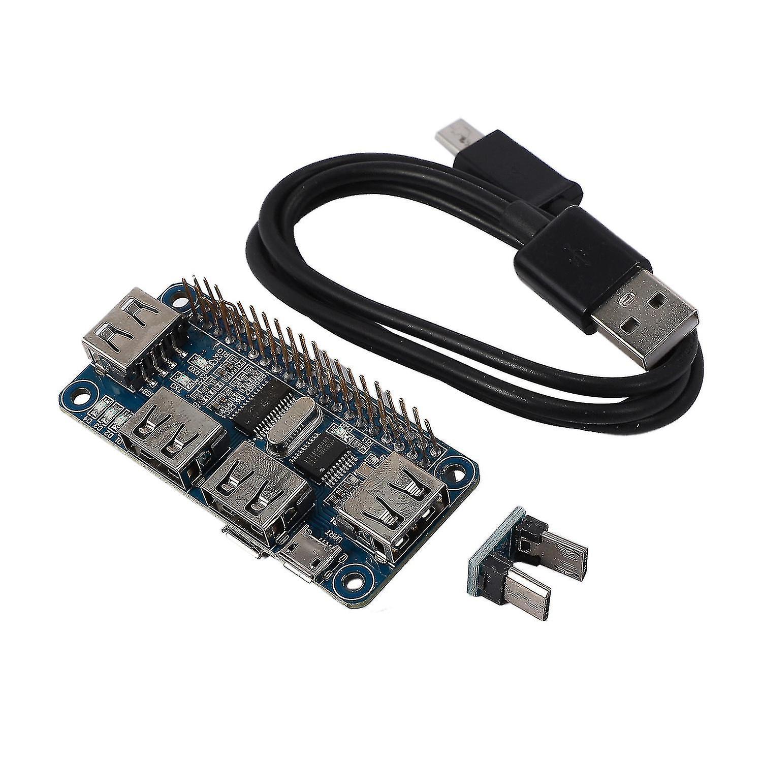 4 Ports Usb Hub Hat For 3 / 2 / W Extension Board Usb To Uart For ...