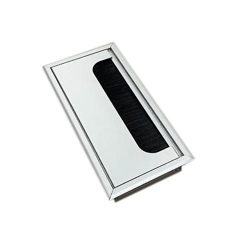 Aluminium square / rectangle desk computer wire cable outlet insert ...