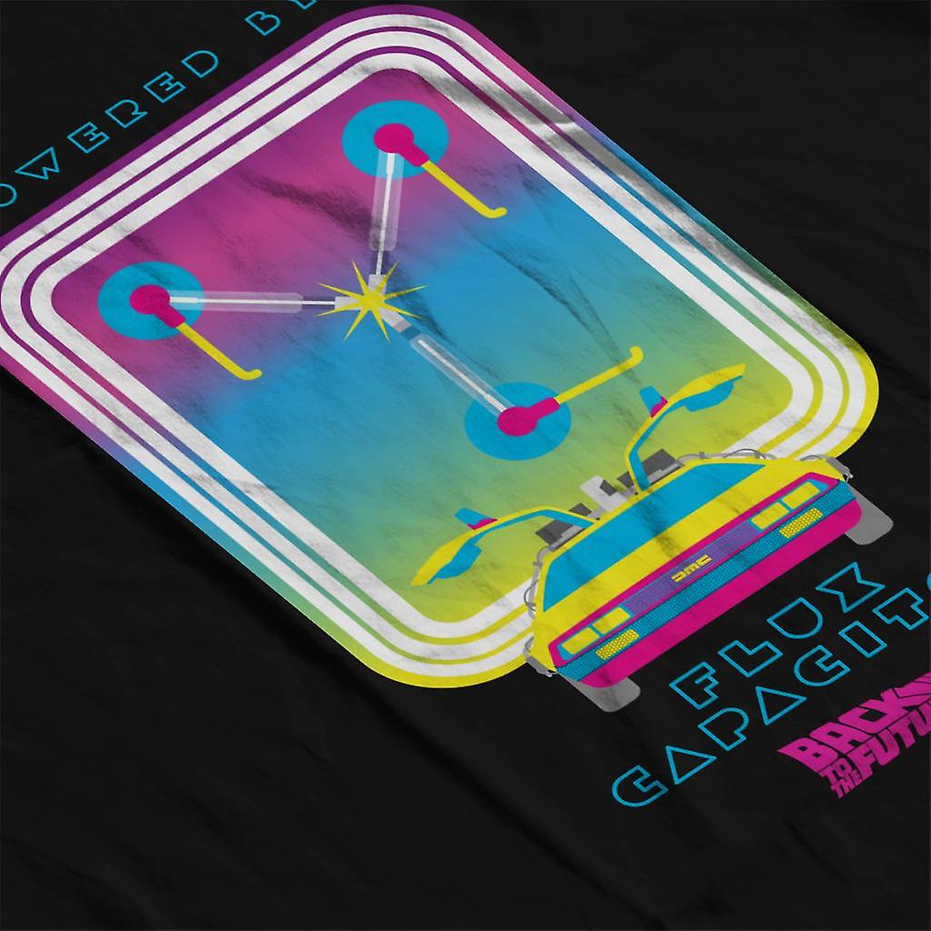 Back to the Future DMC Delorean Flux Capacitor Gradient Men's Varsity ...