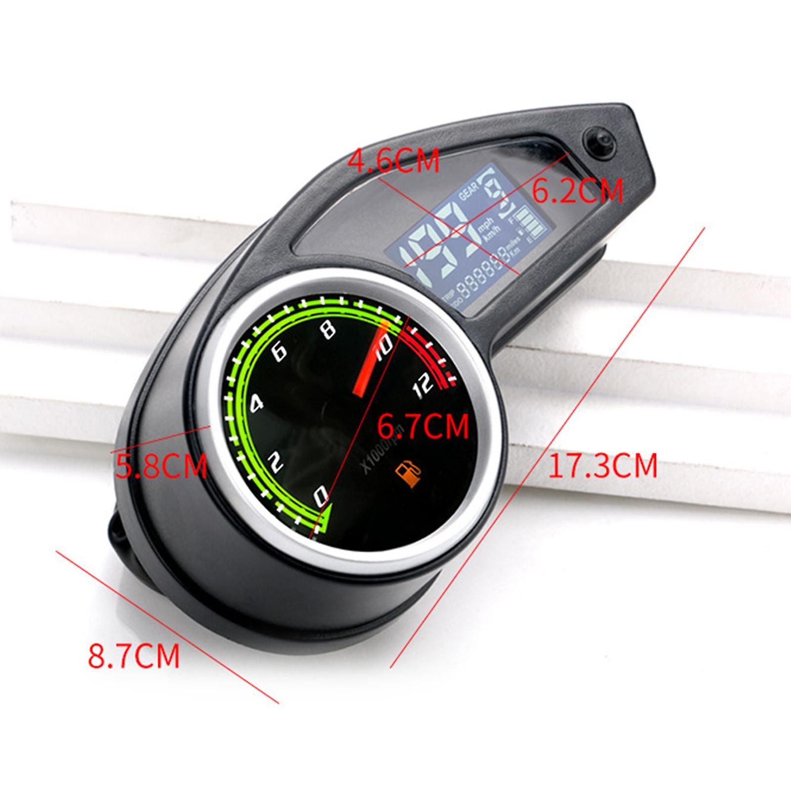 Universal Digital Speedometer Odometer Fuel Gauge Digital Speedometer ...