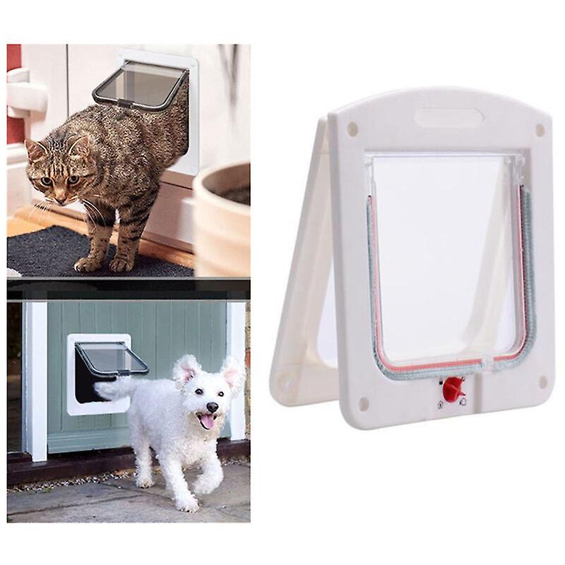 Kattlucka för katter och små hundar, med en dörr utrustad med ett chip ...