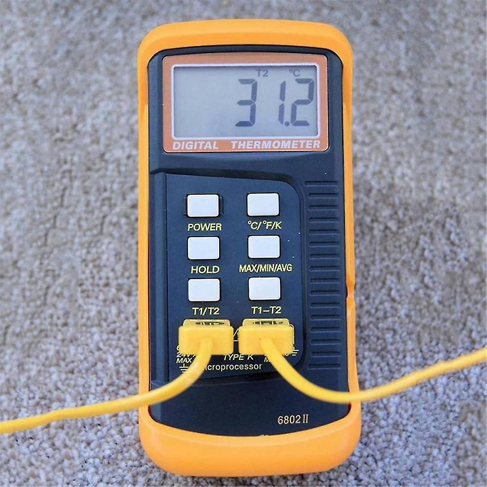 Digital K Type Thermocouple Thermometer(-50-1300c) Dual Channel, 2 ...