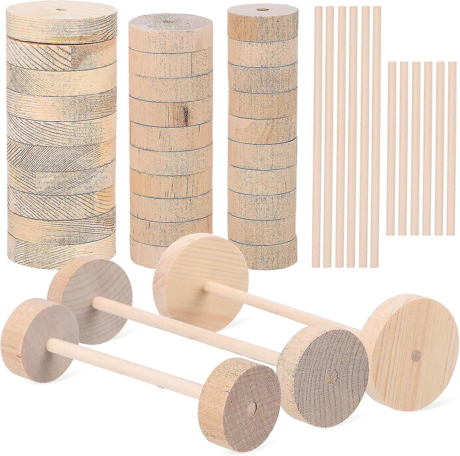 Wooden Wheels Wooden Toy Wheel Unfinshed Wooden Wheel With Wooden ...