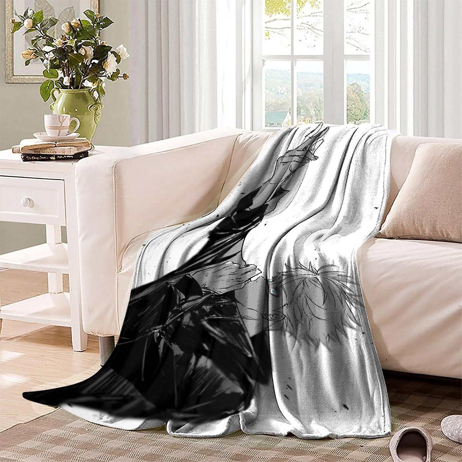 PGtaa Fleece Blanket Soft Cozy Thick Warm 3D Jujutsu Kaisen Satoru Gojo ...