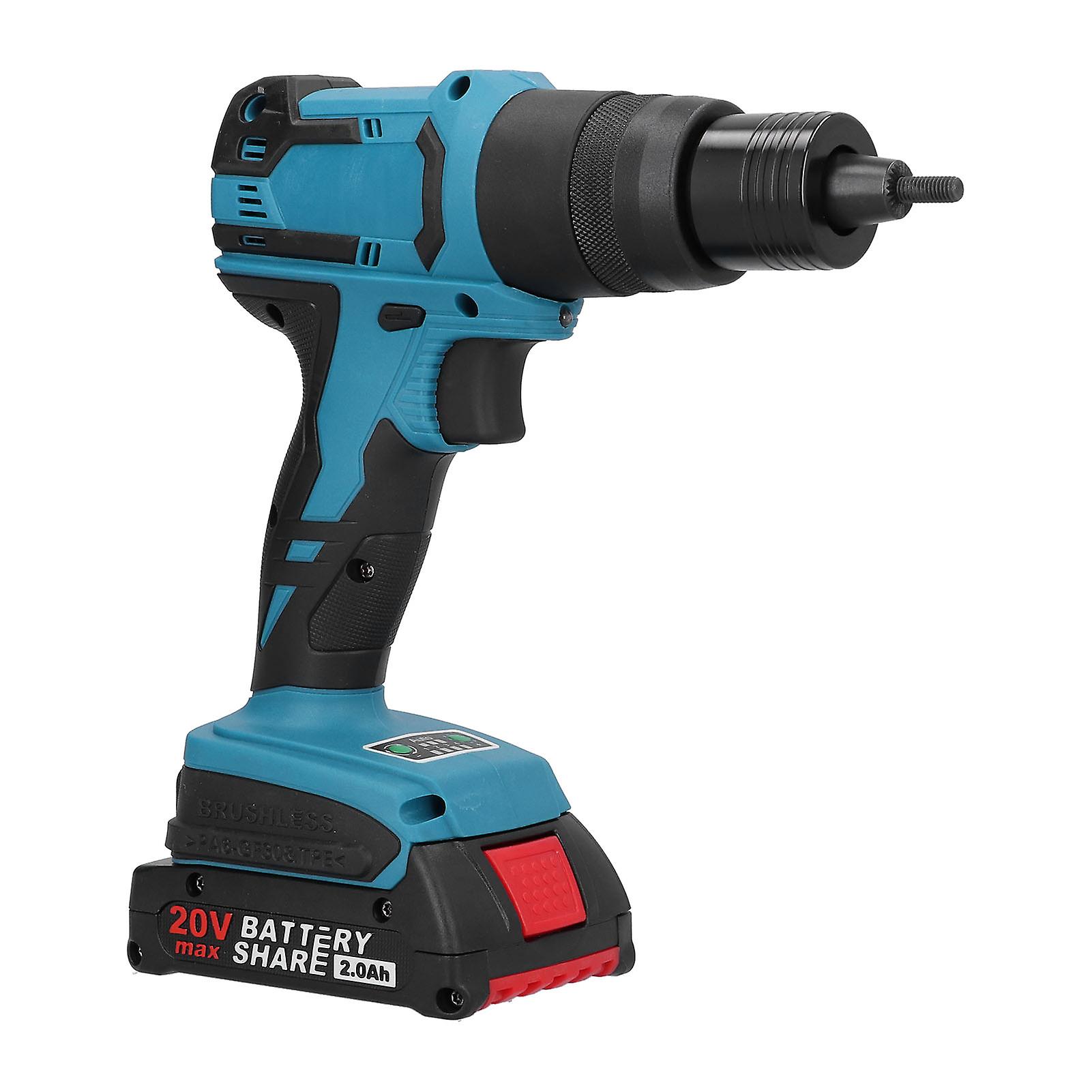 Electric Riveter Portable Cordless Rechargeable Riveting Gun KP‑LM68H ...