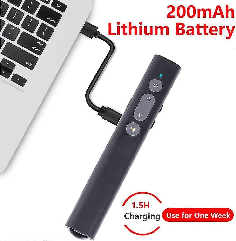 USB/Type-C 2 in 1 Rechargeable Powerpoint Remote Pointer ...