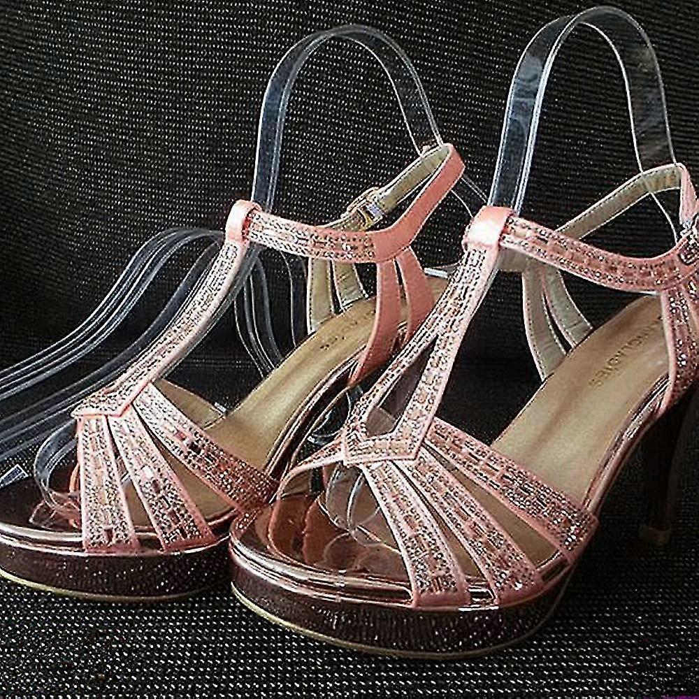 10 Pcs/5 Pairs Acrylic Clear Sandal Shoes Display Stand Inserts Holders ...