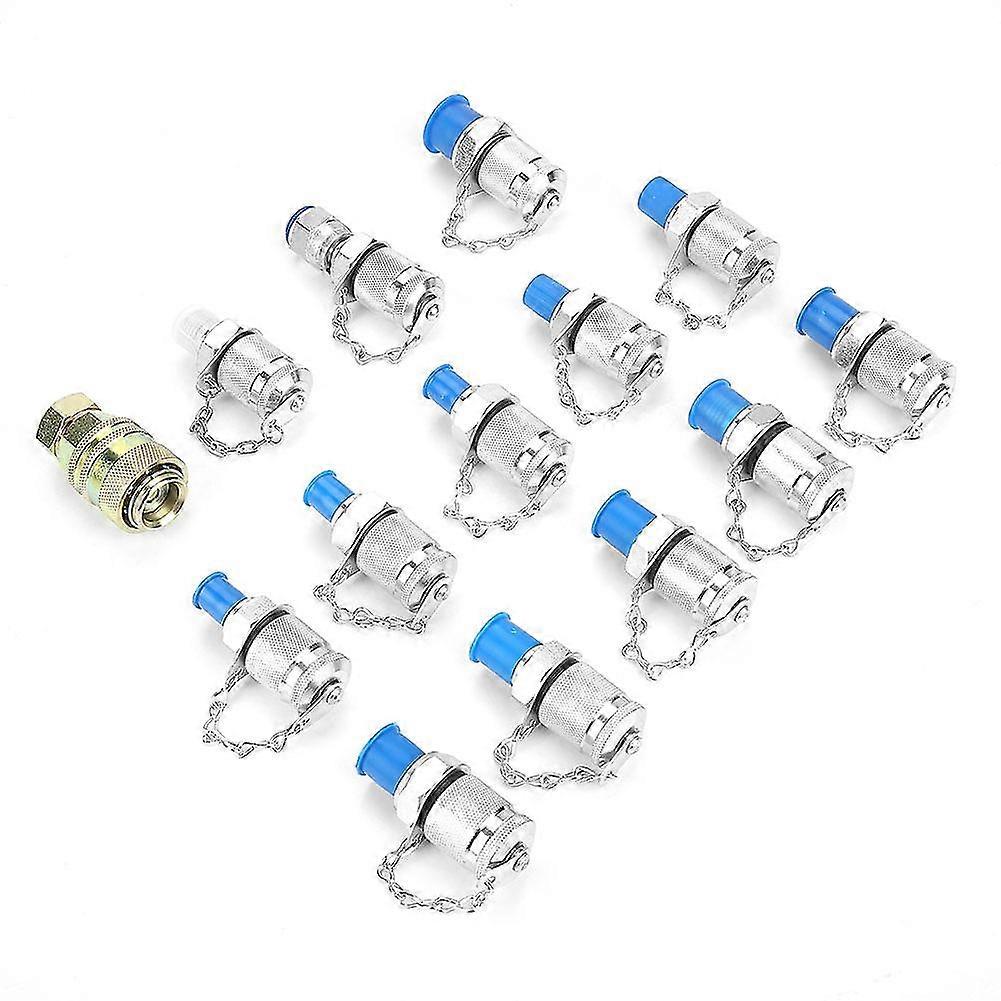 Hydraulic Pressure Test Point Testing Coupling Adapter Set 14pcs ...