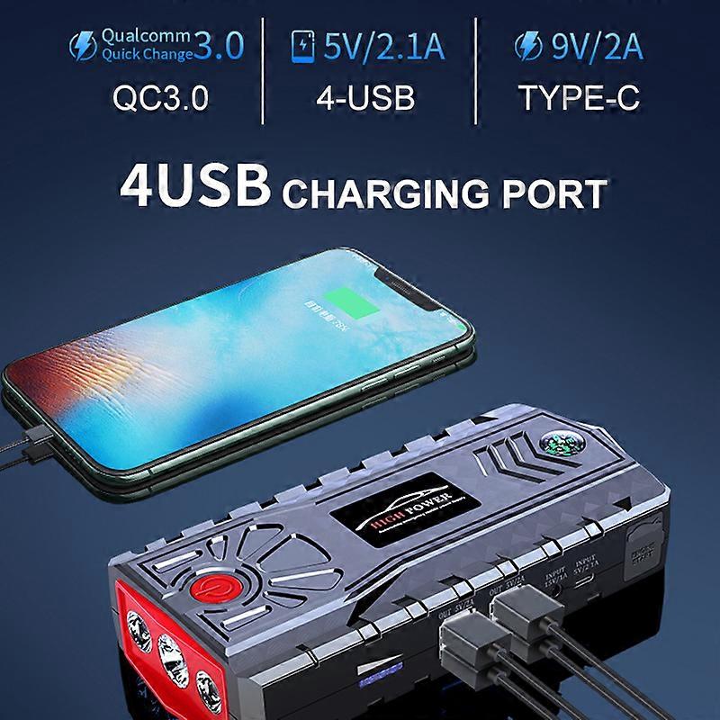 Portable Car Jump Car Starter 32000mah Power Bank 1200A Car Emergency ...