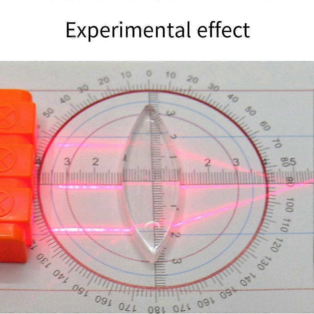Acrylic Optical Experiment Set Triangular Prism Convex Lens Concave ...