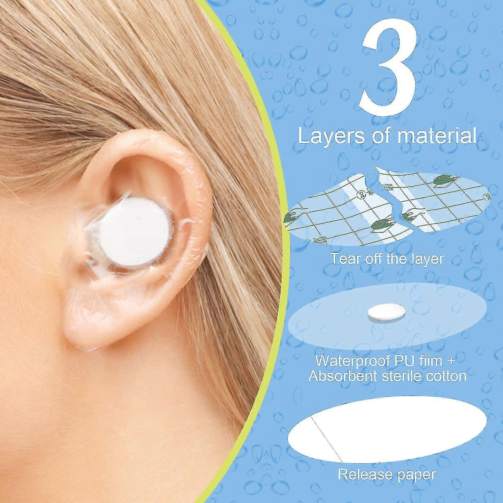 Ear Covers For Shower 60 Pcs, Ear Protection, Disposable Ear Protectors ...