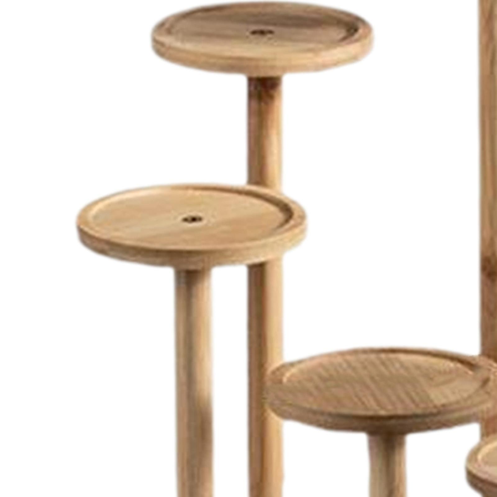 Wooden Tabletop Plant Stand Small Tiered Plant Stand for Home Office ...