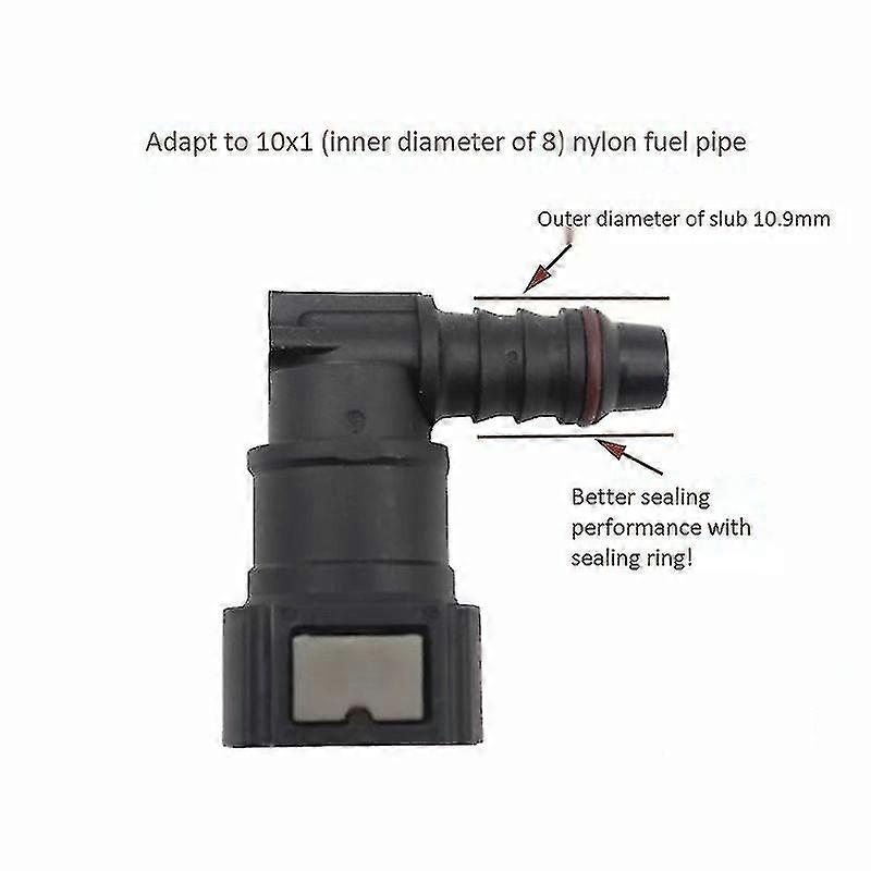 9.89 ID8 Curved Fuel Line Quick Connector, Urea Tube Fastener Pipe ...