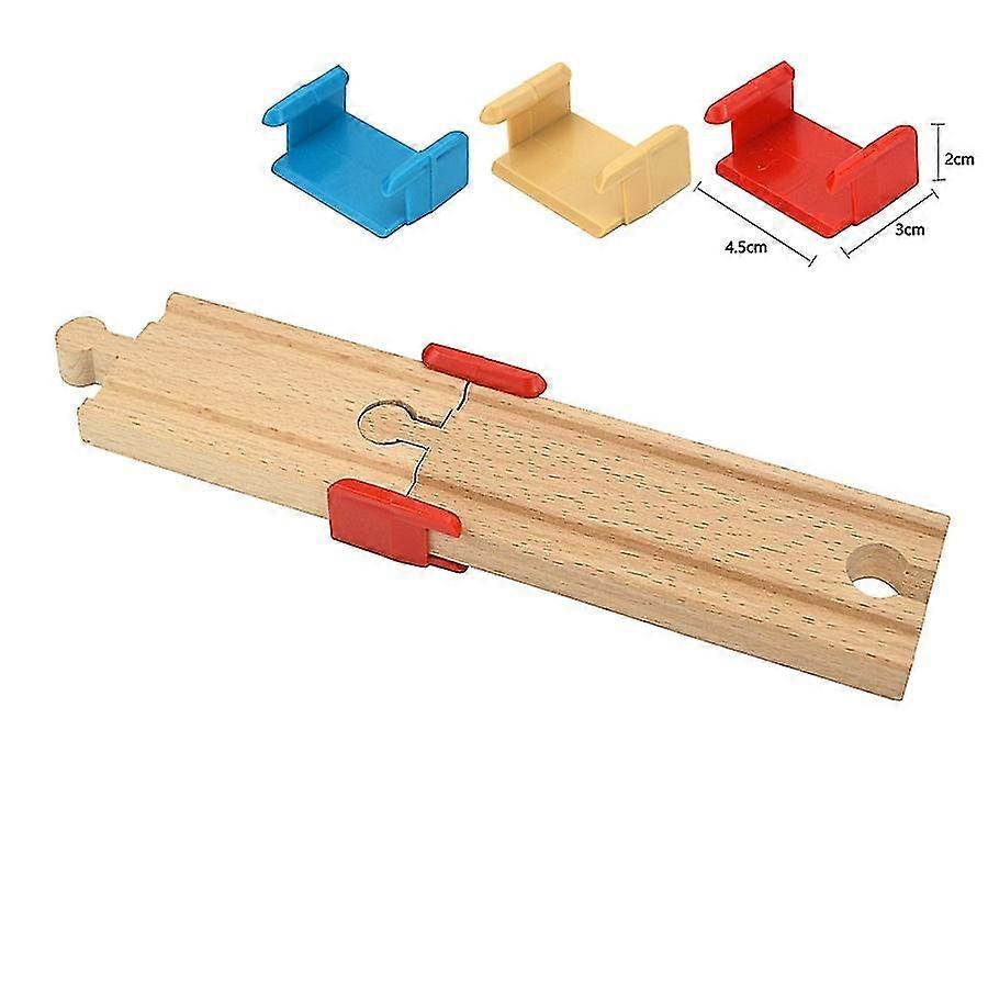 Wooden Railway Connect Fixer Train Track Set Accessories Connector Toys ...