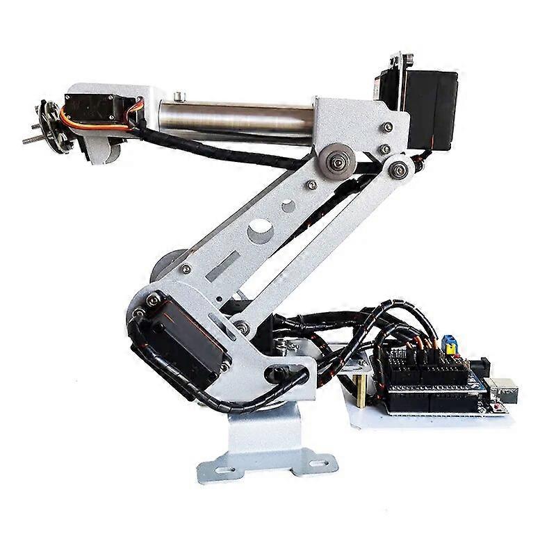 6 Dof Mechanical Robot Remote Control Robotic Arm Stainless Steel Claw ...