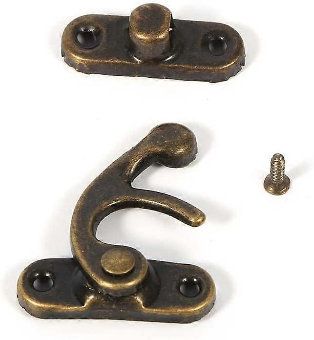 12pcs Closet Clasps Retro Decorative Cabinet Locks Jewelry Box Wedges ...