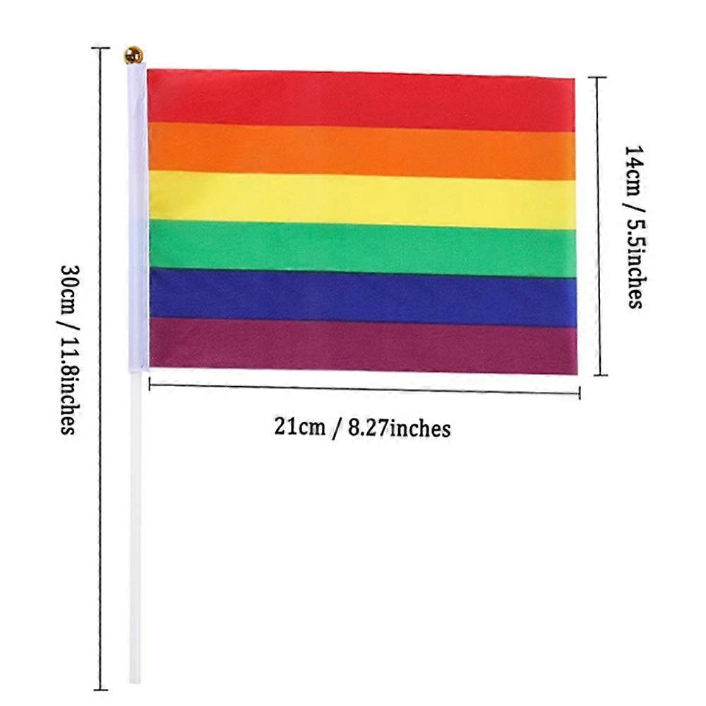Vivid Color UV Resistant Rainbow Flags Peace Multicolored Flags Bright ...