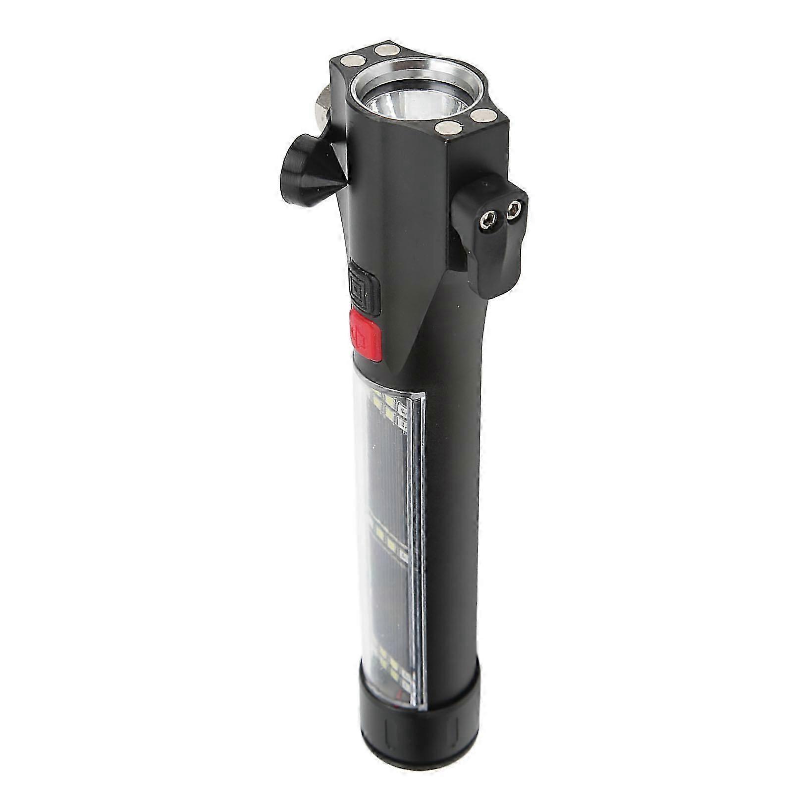 Solar Powered Flashlight 7 Working Modes Multifunction Safety Hammer ...