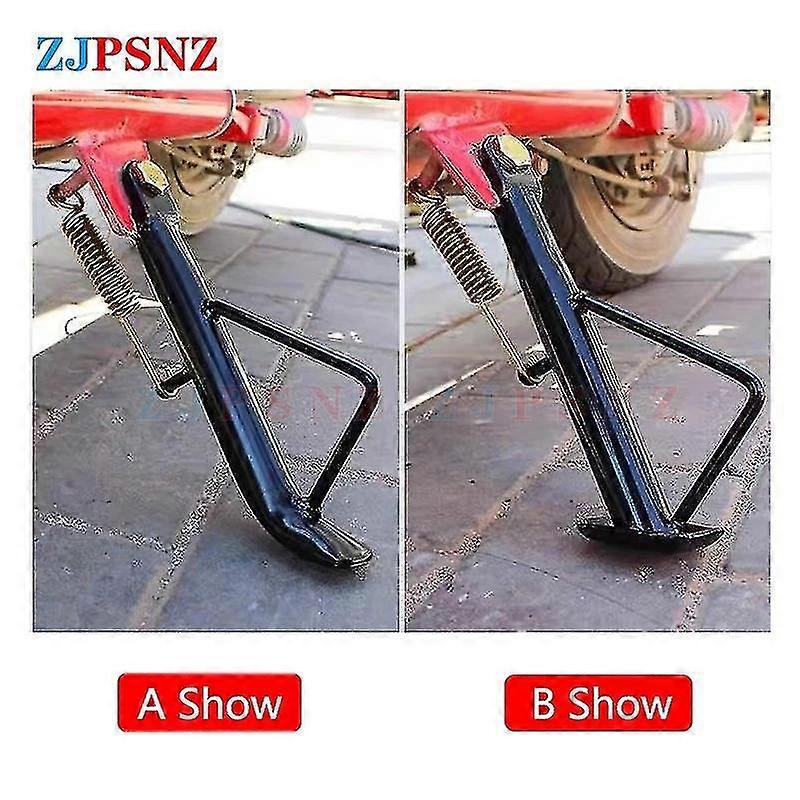 Motorcycle Scooter Kickstand Side Lining Stands Kick Foot Bracket With ...