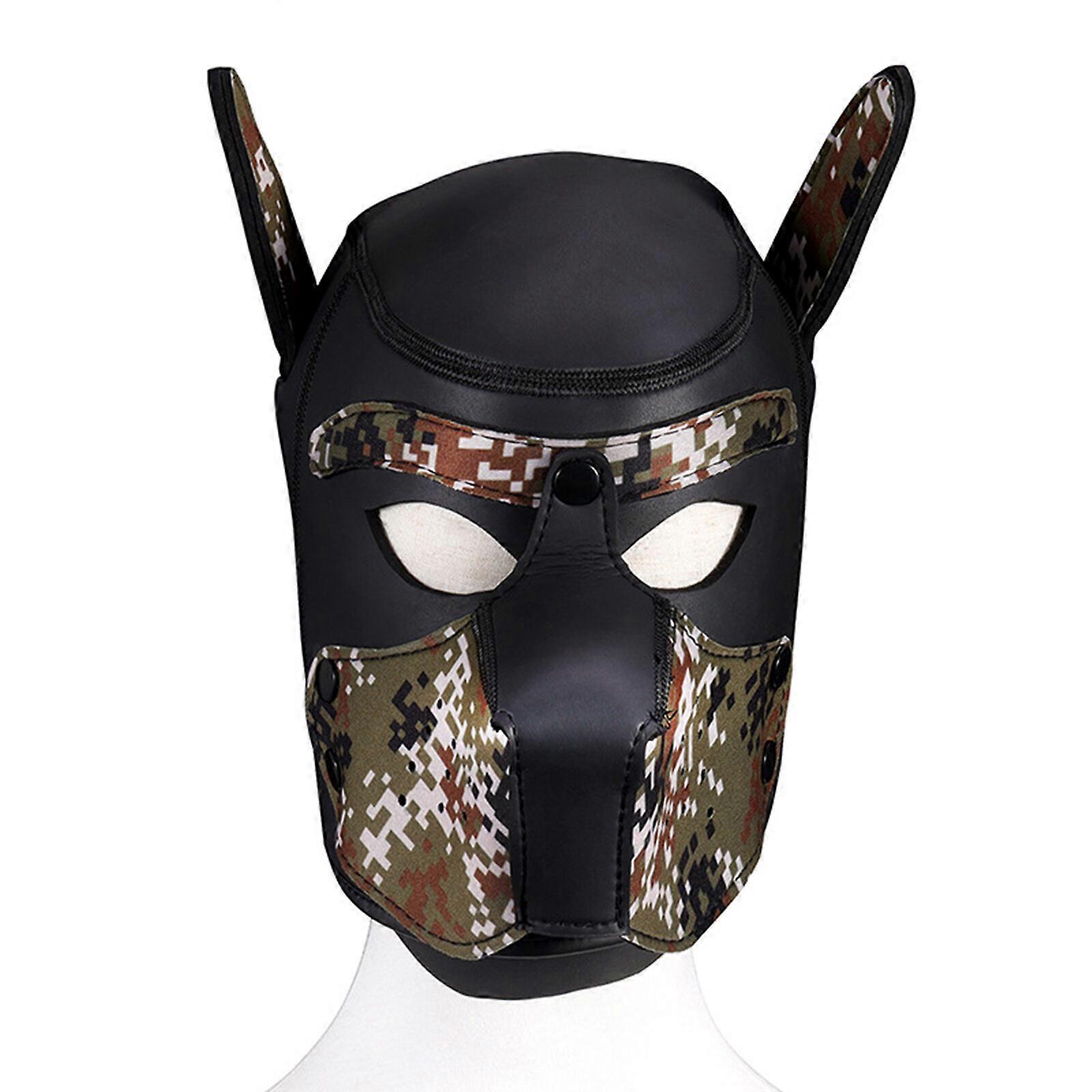 Máscara de capucha de cachorro de neopreno para adultos, máscara de ...