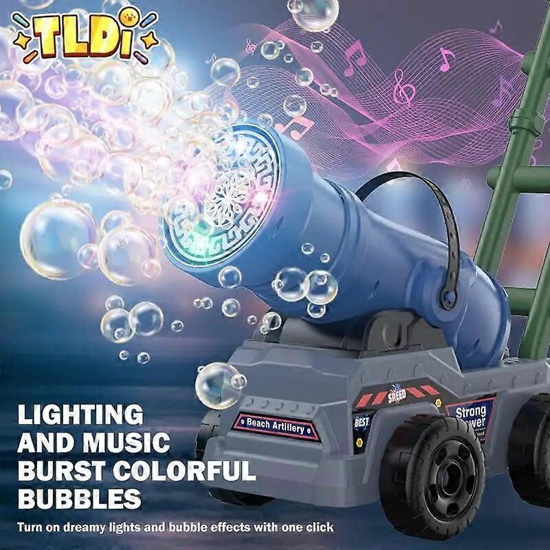 Tank Bubble Cart Toys for Kids Electric Soap Blower Bubbles Machine ...