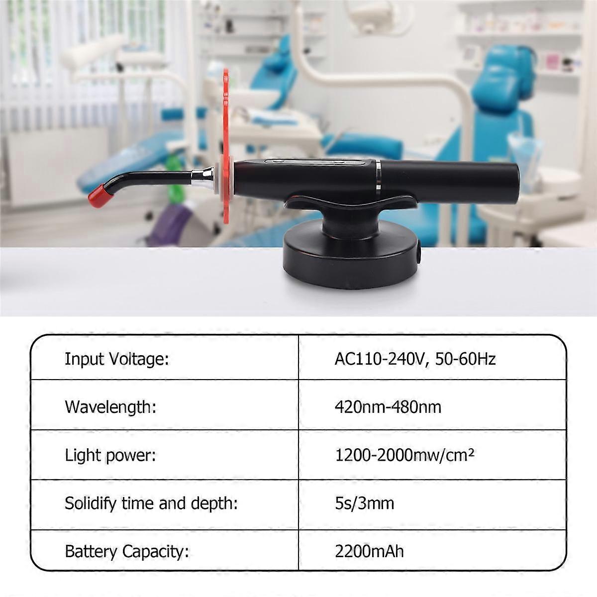 Wireless LED Dental Curing Light Device Dental Polymerized Resin ...